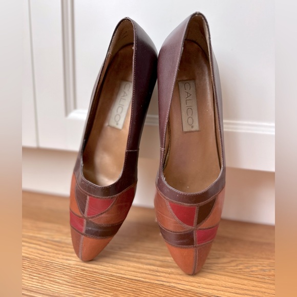 Calico | Shoes | Rare Calico Multicolored Flats Great Vintage Find ...